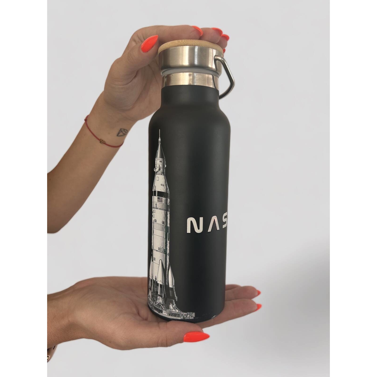 Sticla Termica Dr.Bacty Iris, Inox, 500ml, Negru - NASA - eMAG.ro