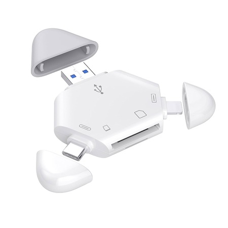 Cititor de carduri, 3in1, USB 2.0, Alb - eMAG.ro