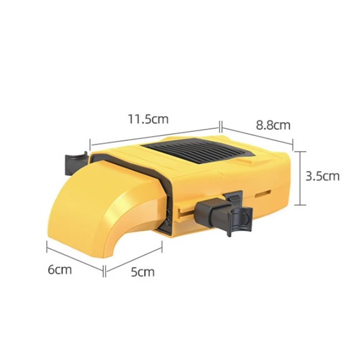 Aeroterma auto, Sunmostar, ABS, 12V, 150W, Galben - eMAG.ro