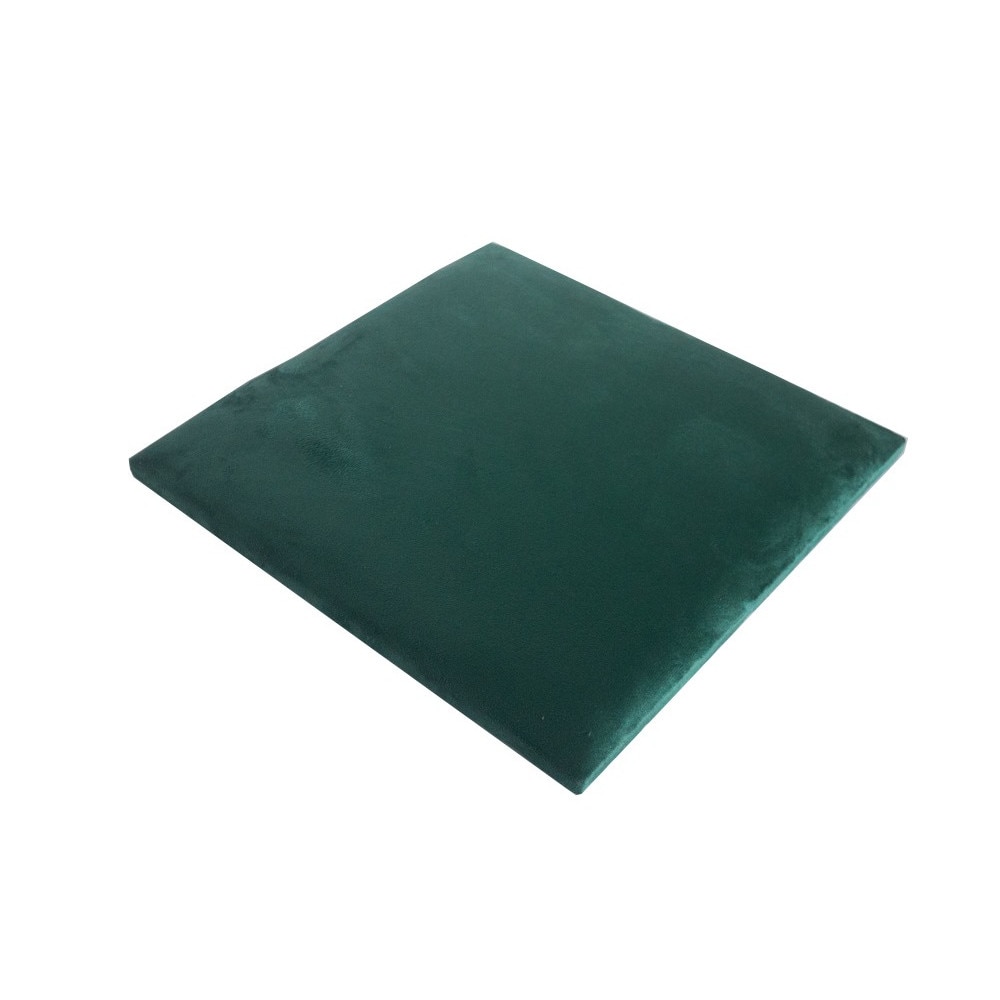 Placa decorativa pentru perete, Tapitata, MDF, Verde, 400 x 400 mm ...