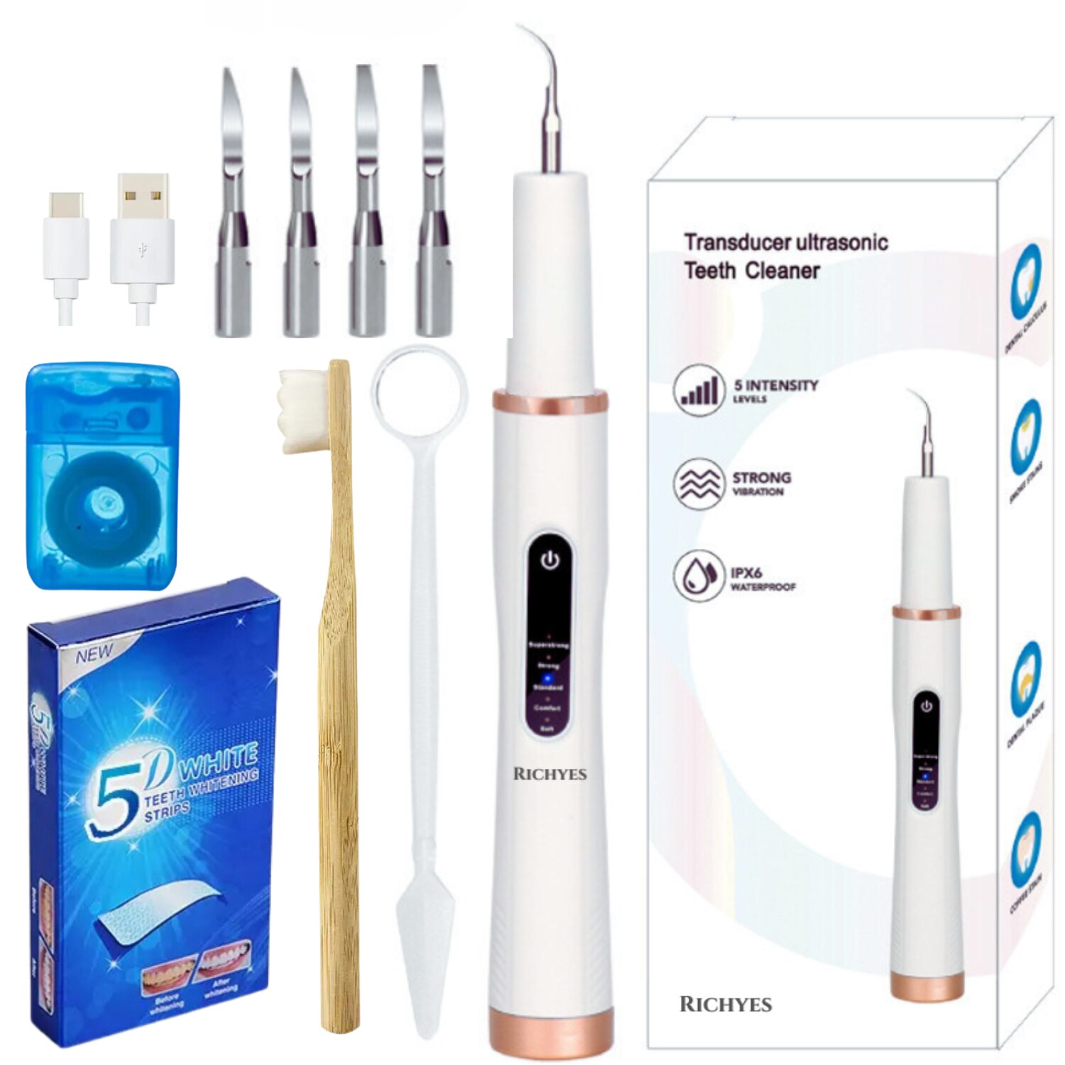 Aparat pentru Detartraj, Richyes®, Dispozitiv pentru Eliminare Tartru ...