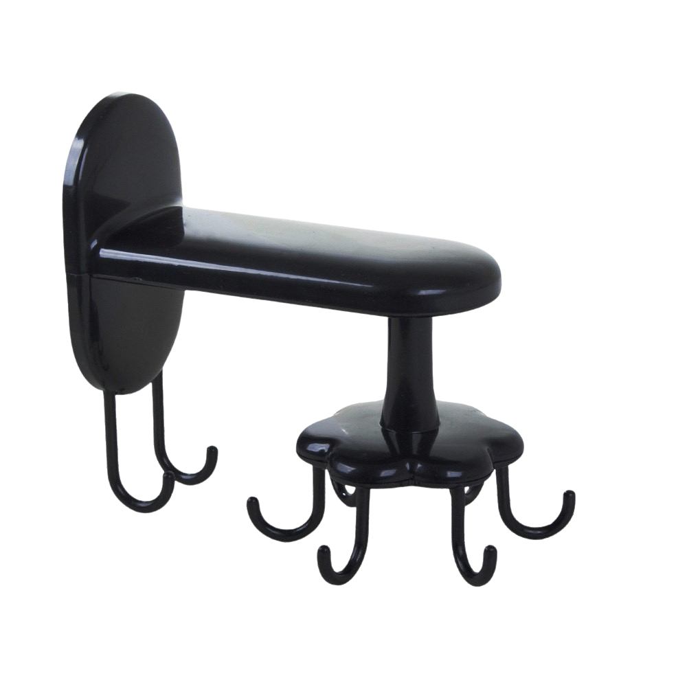 Suport rotativ pentru ustensile de bucatarie cu 8 agatatori, 14.5 cm ... Suport rotativ pentru ustensile de bucatarie cu 8 agatatori, 14.5 cm ...
