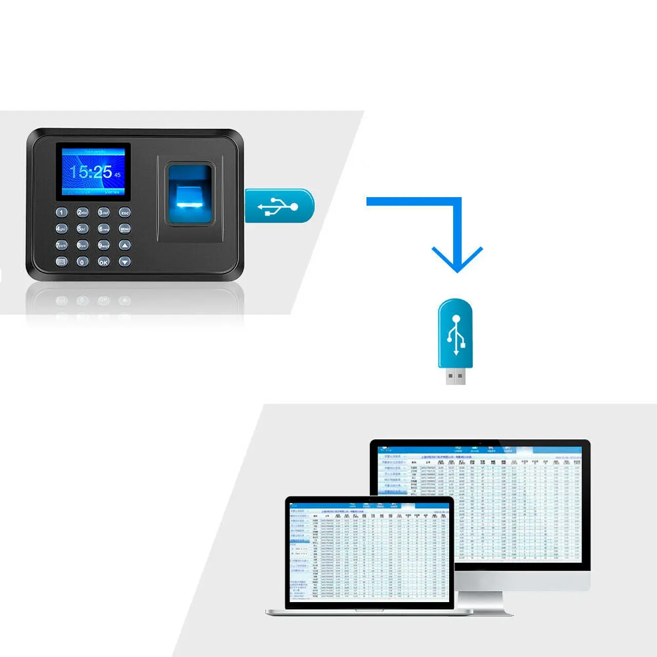 Sistem Biometric Control Acces cu Amprenta Soft Inclus - eMAG.ro