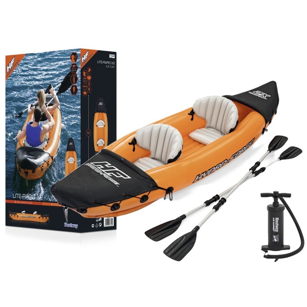 Caiac Gonflabil Bestway Hydro Force cu Accesorii - 321x88x44 cm - eMAG.ro