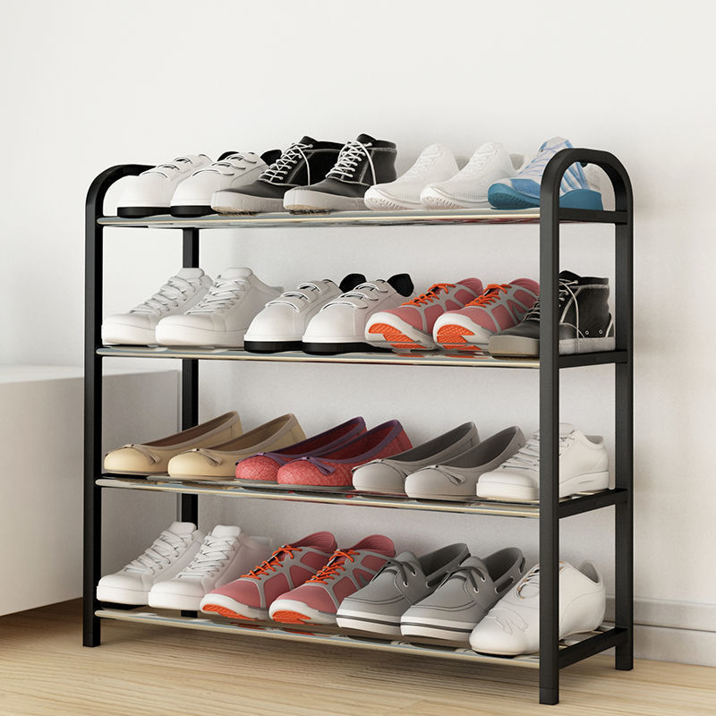 Pantofar din metal, 4 rafturi, 58x19x51 cm, negru - eMAG.ro