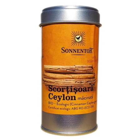 Condimente Solnita- Scortisoara Ceylon Macinata Sonnentor, Eco, 40g ...