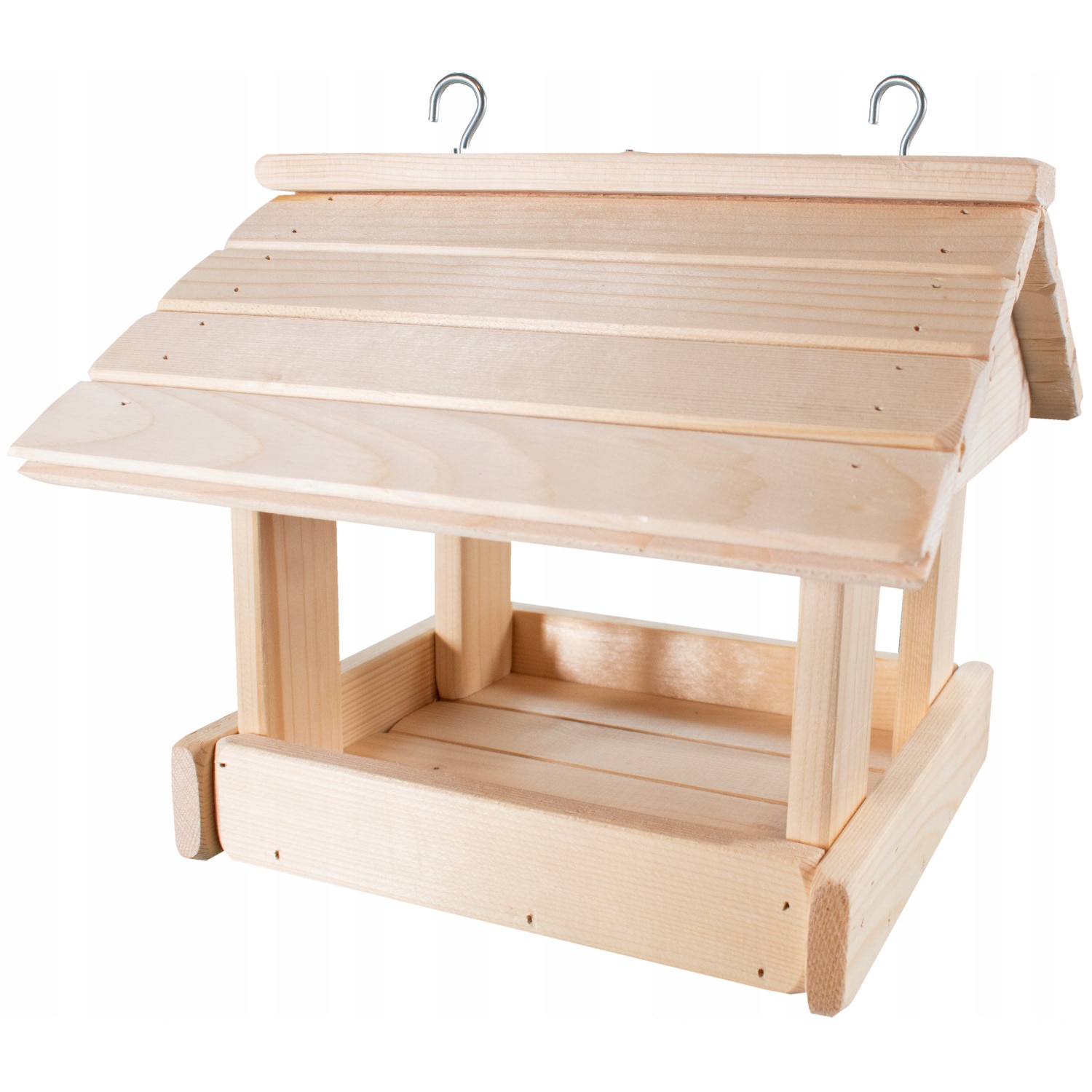 Hranitor exterior pentru pasari, 25 x 30 x 30 cm, din lemn - eMAG.ro