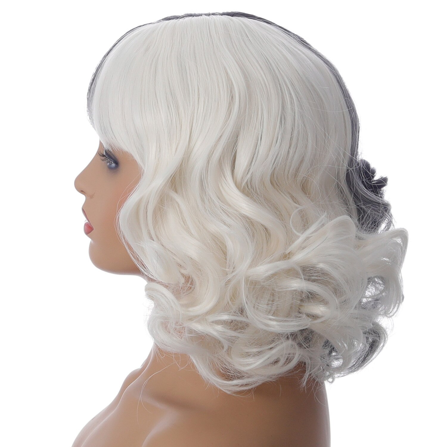 Peruca, Sunmostar, Alb/Negru - eMAG.ro