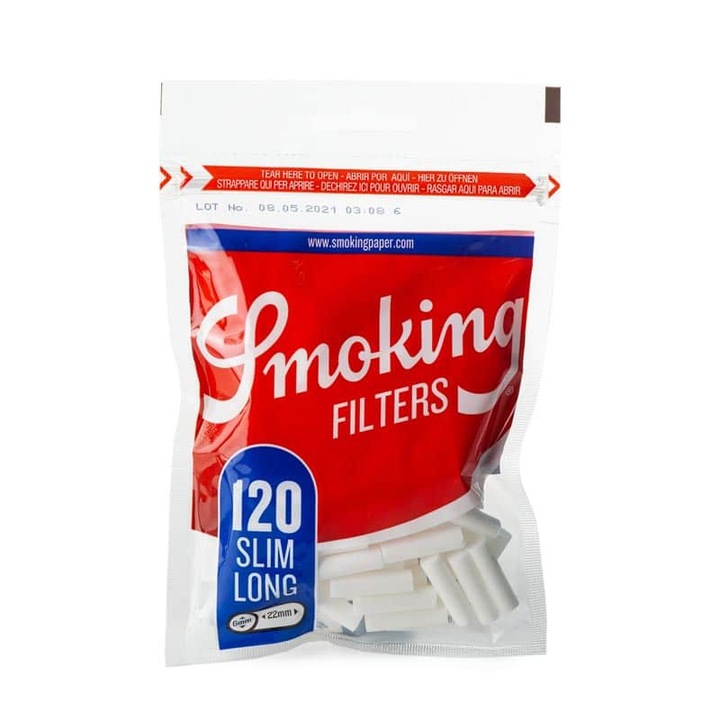 Filtre tigari Slim Long 6/22 mm Smoking (120) - eMAG.ro