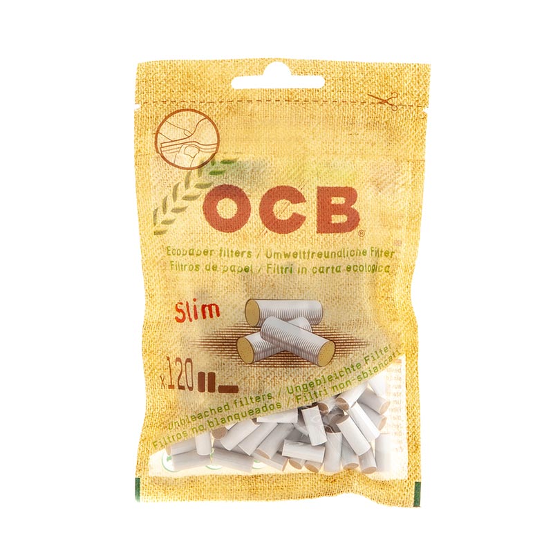 Filtre tigari Slim 6/15 mm biodegradabile OCB (120) - eMAG.ro