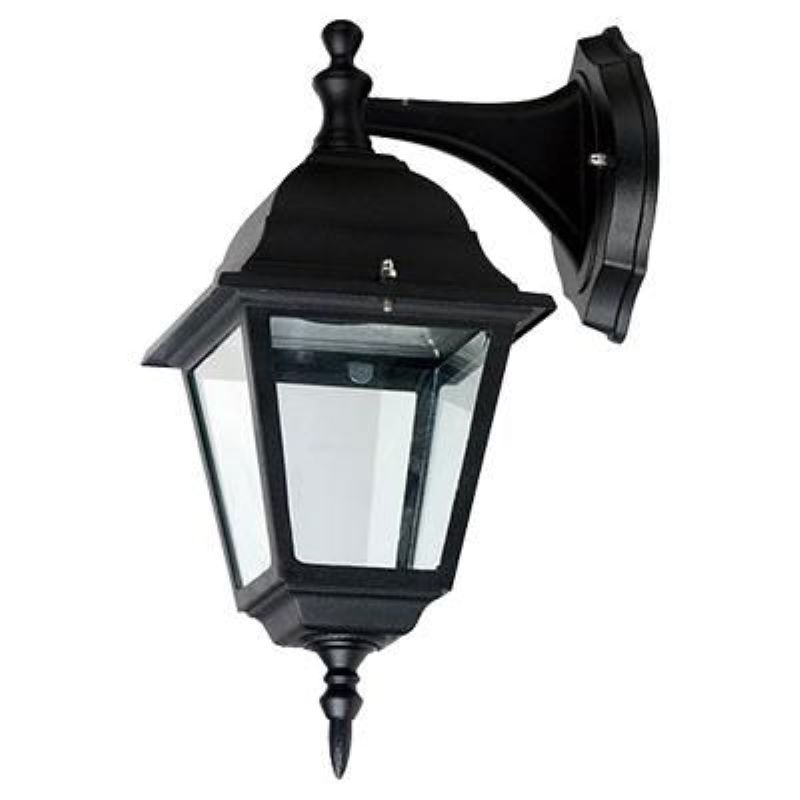 Felinar perete, Mentavill, Tisza, varf in jos E27, IP44, negru - eMAG.ro
