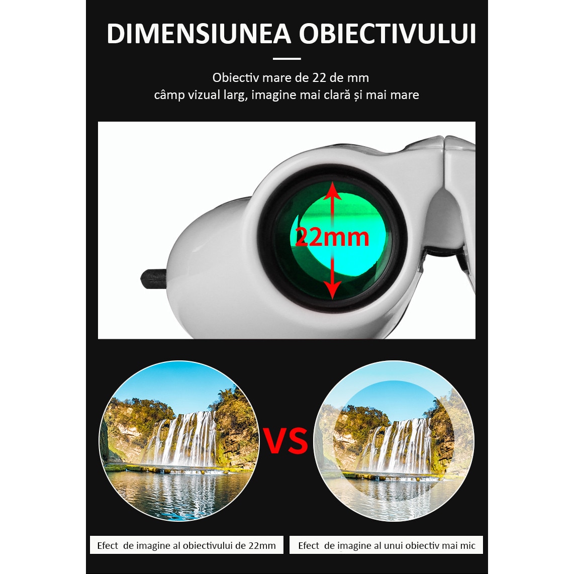 Binoclu Compact pentru Copii Exploratori NortiaPRO®, Obiectiv Mare ...