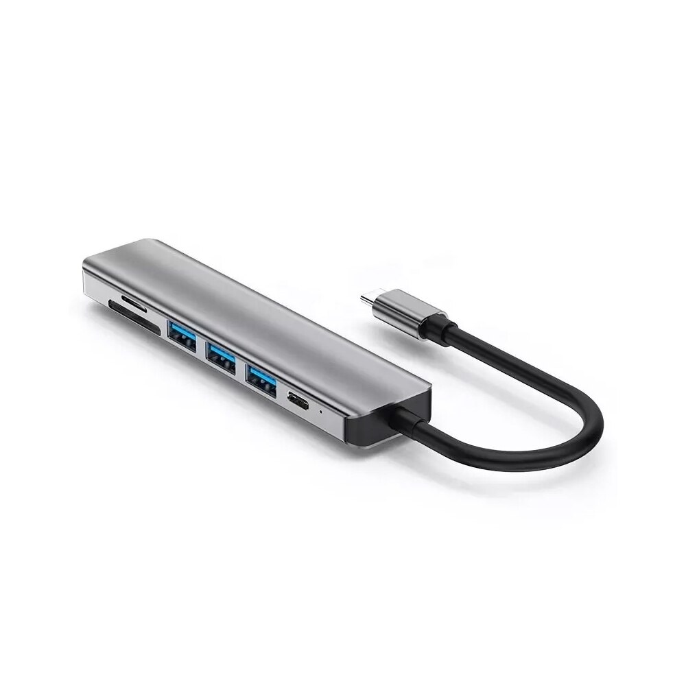 Adaptor USB Type-C 7-in-1 pentru Macbook Pro si Air/ Chromebook ...