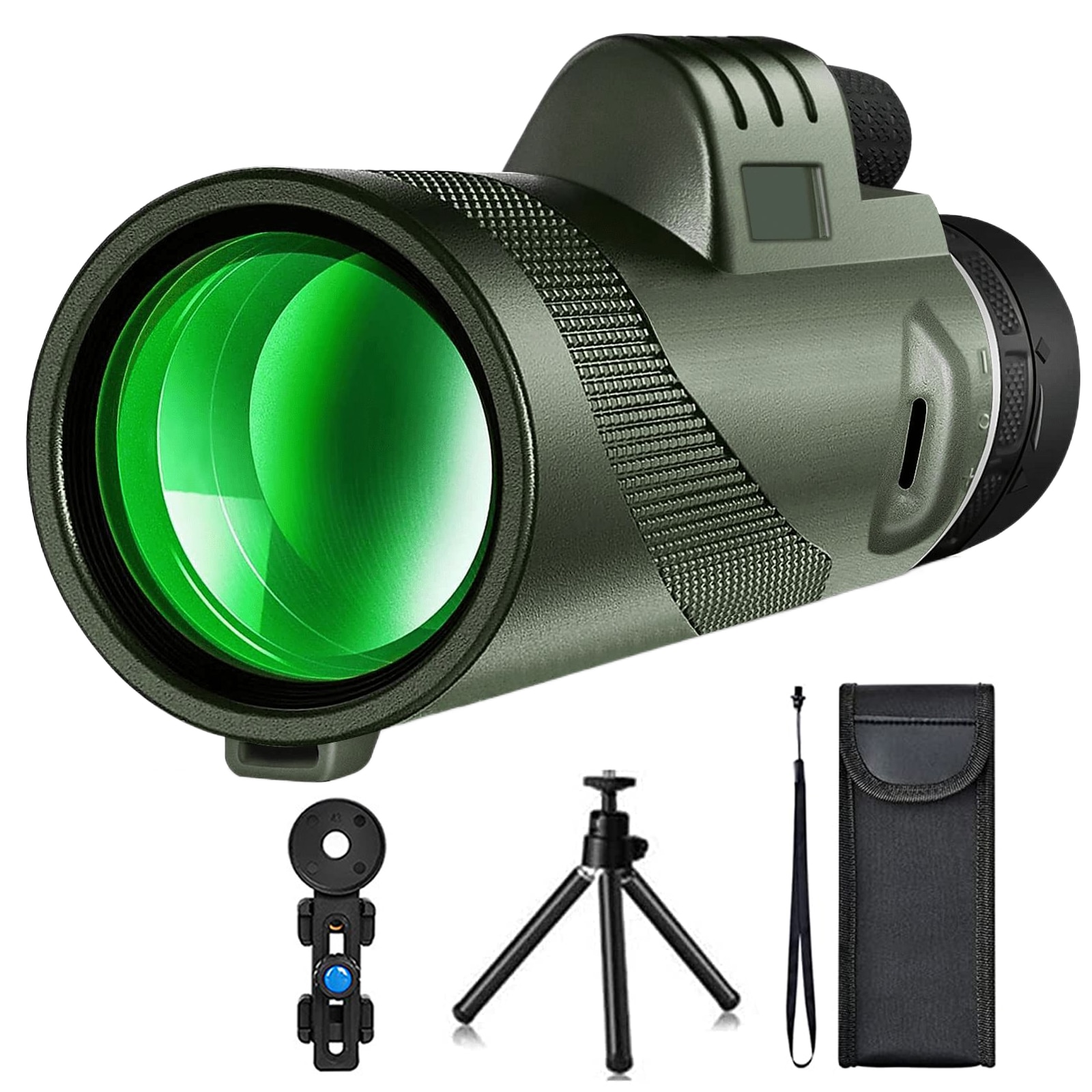 Monoclu Telescop profesional, Lecheng®, HD 80x100 Prisma BaK-4 Dual ...