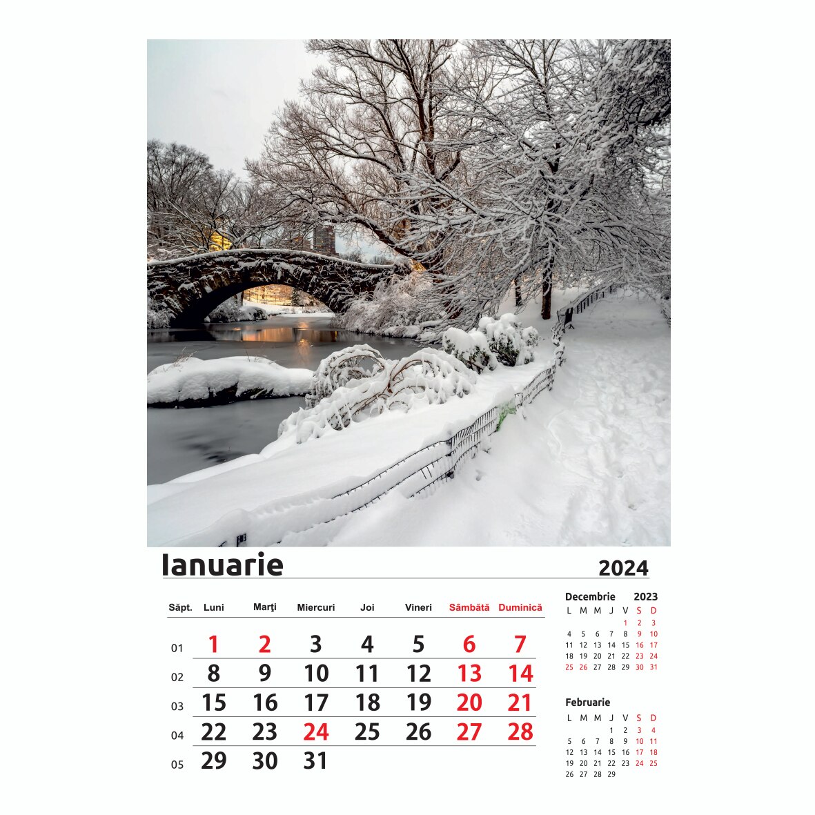 Calendar perete CPI3.3 12 file, 33x48 cm - Gradini si flori - eMAG.ro