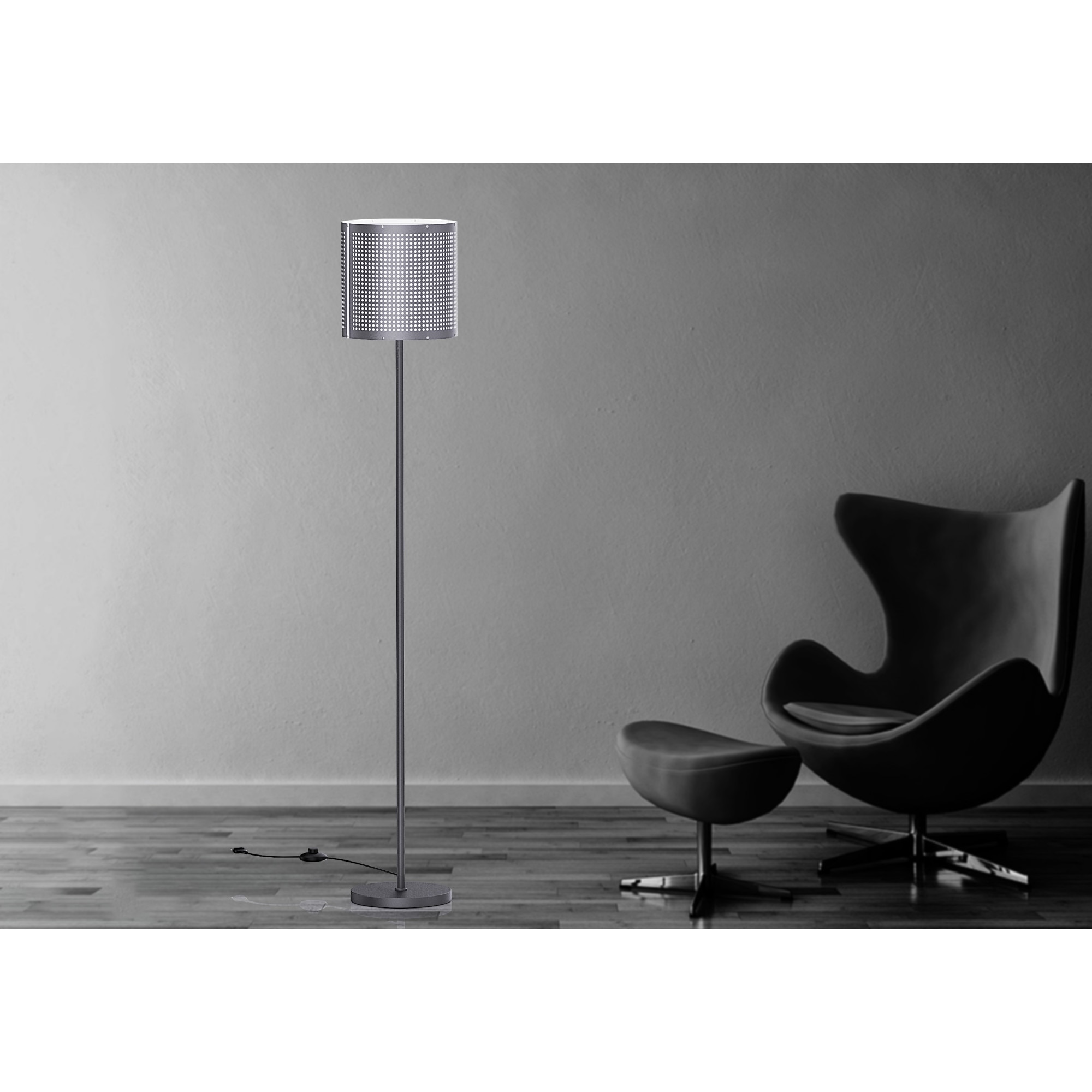 Lampadar LED SMART de podea, RGB, Tuya, Bluetooth, abajur negru-auriu ...