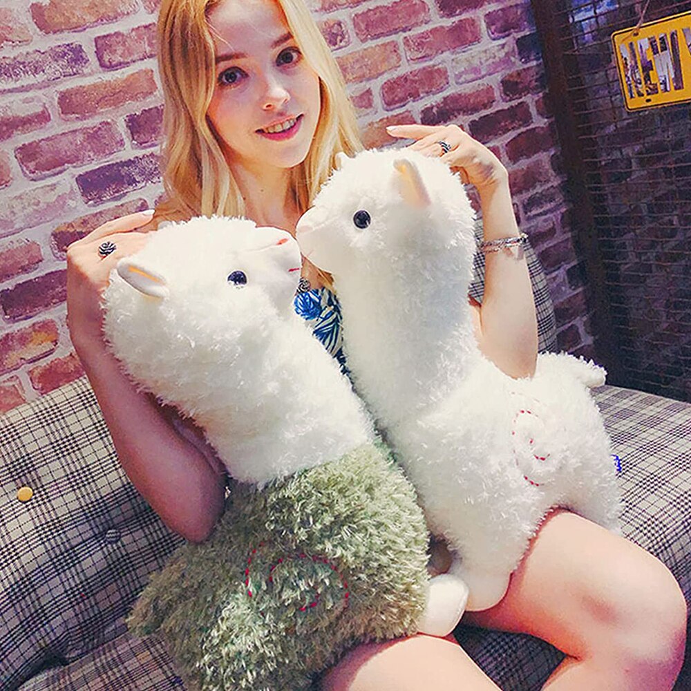 Jucarie copii Alpaca, Plus, 28 cm, Alb - eMAG.ro