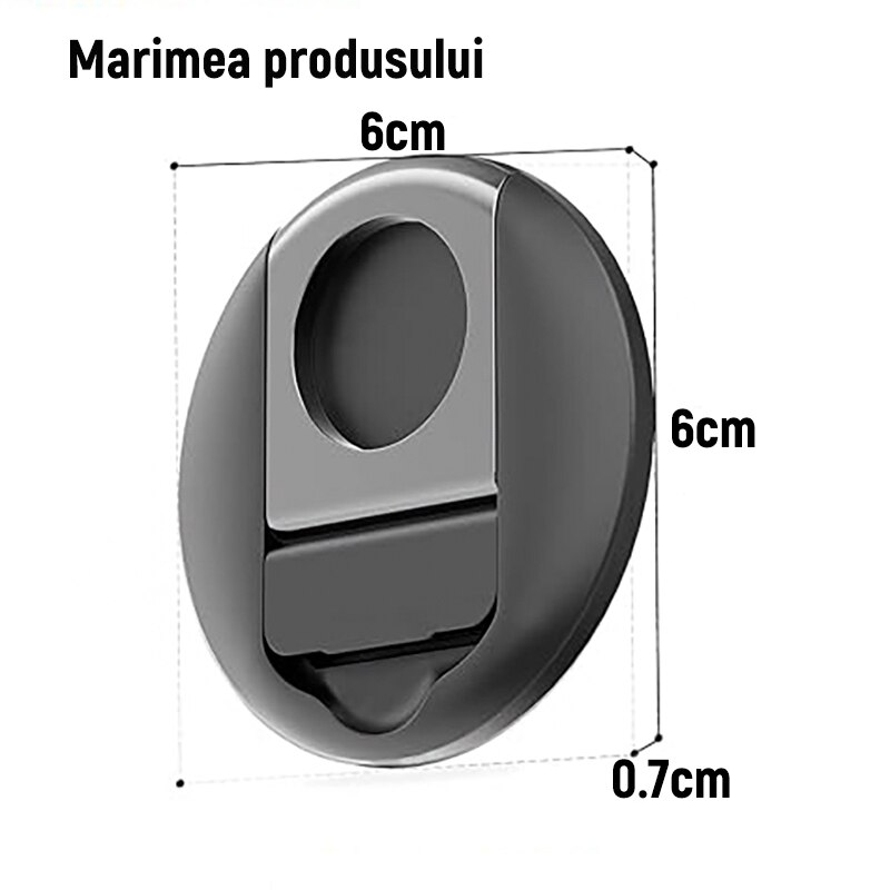 Suport inel magnetic MagSafe, Sundiguer, Plastic/Otel/Magnet, Negru ...
