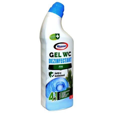 Dezinfectant gel WC Misavan Pin, 1L - eMAG.ro
