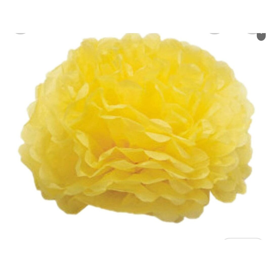 Pampon hartie 40 cm Galben - eMAG.ro