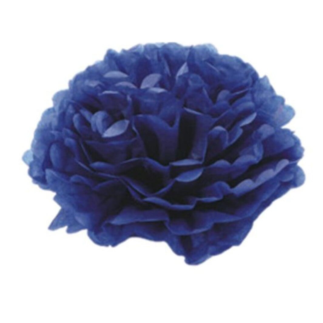 Pampon hartie 20 cm set 10 buc albastru royal - eMAG.ro