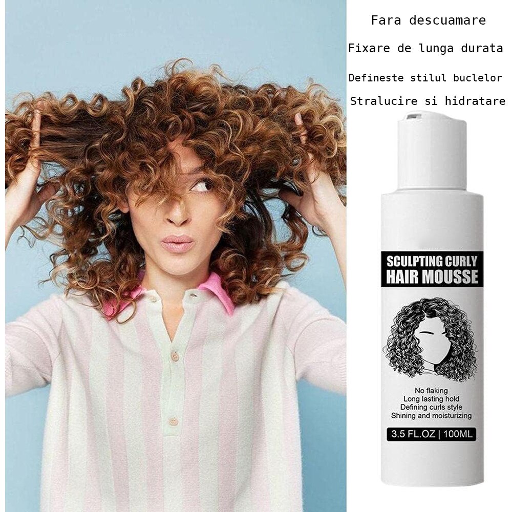 Spuma pentru definirea, formarea si mentinerea parului cret, fixare ...