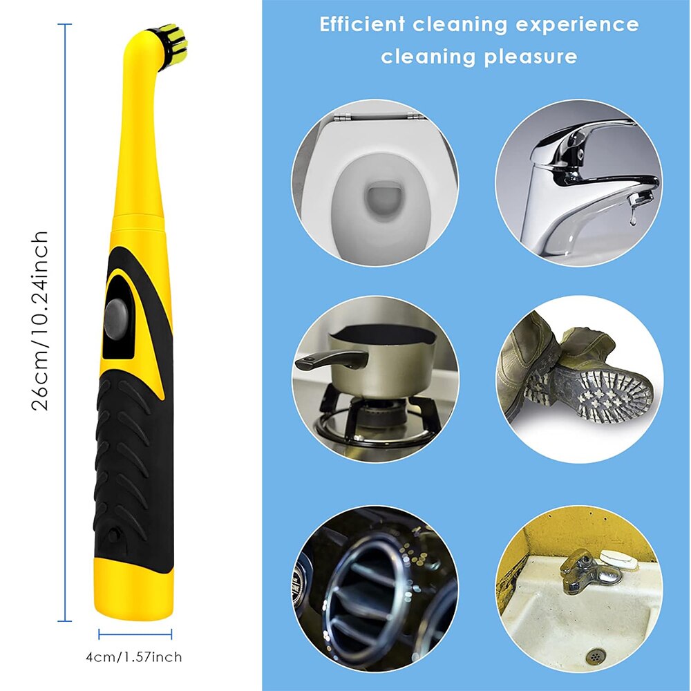 Perie electrica multifunctionala de curatare, GOGOU®, 4 capete, fara ...