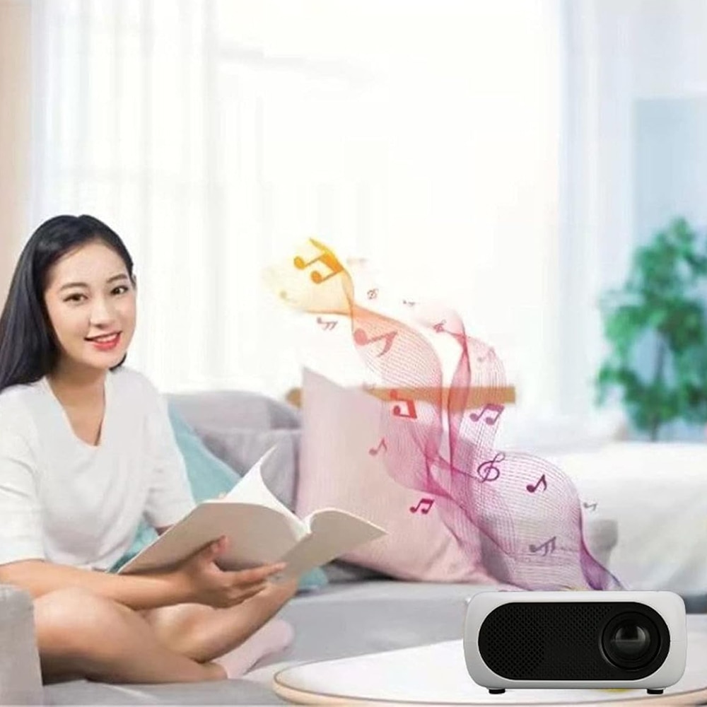 Mini Video Proiector SIKS, Super HD 1080P, Portabil, LED, Full Color ...