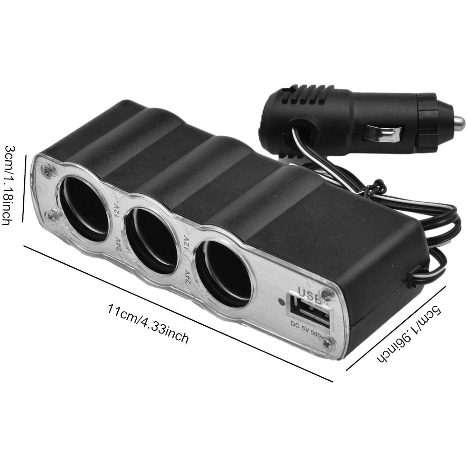 Priza bricheta auto, Sunmostar, USB, Negru - eMAG.ro