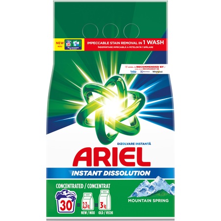 Detergent de rufe pudra Ariel Mountain Spring, 30 spalari - eMAG.ro