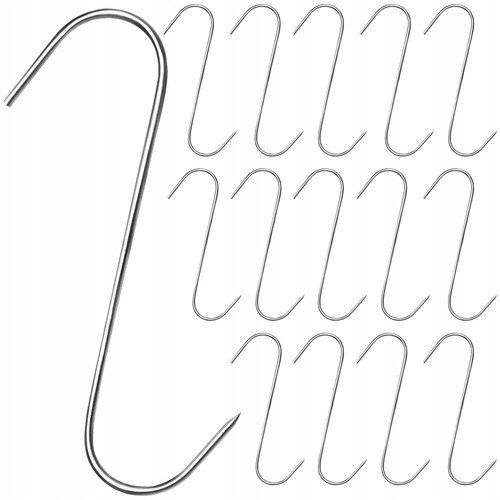 Set carlige pentru carne, Iso Trade, Inox, Argintiu - eMAG.ro