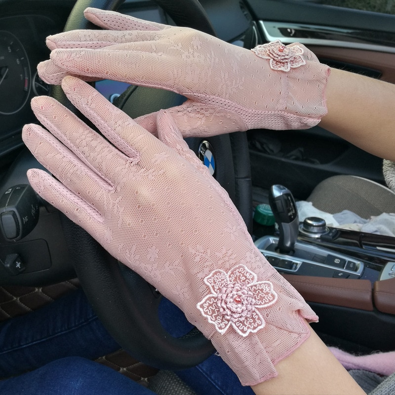 Manusi dama, Sunmostar, Dantela, Roz - eMAG.ro