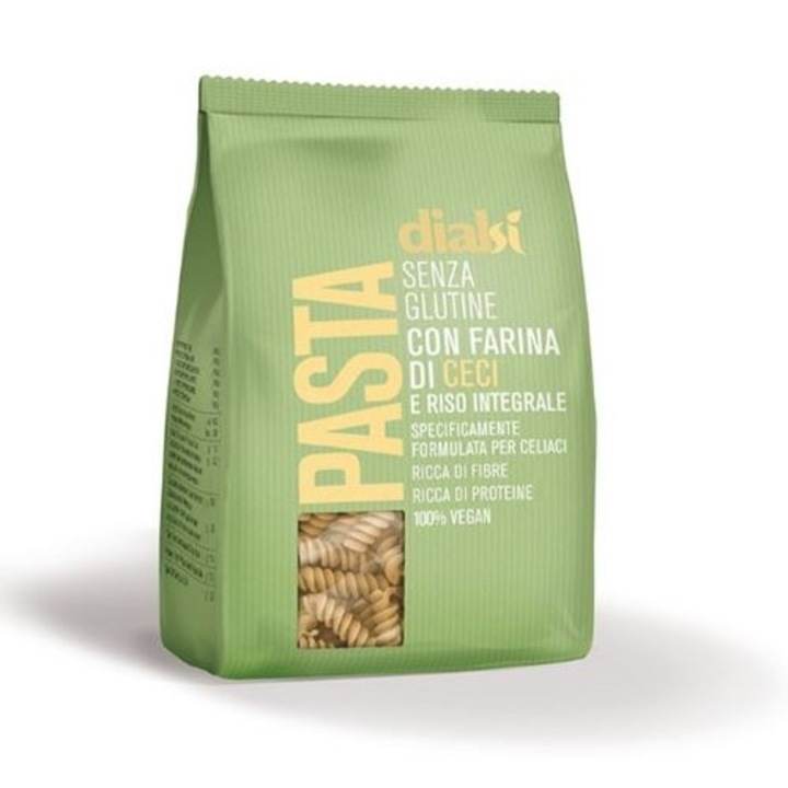 Paste Fusilli din Naut si Orez Integral, 240gr, Dialcos - eMAG.ro