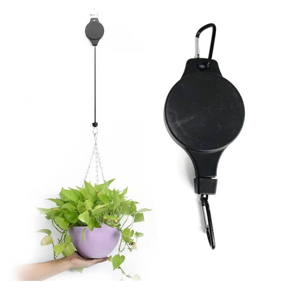 Set 2 scripeti pentru ghivece plante, Sunmostar, Nylon/Inox, Negru ...