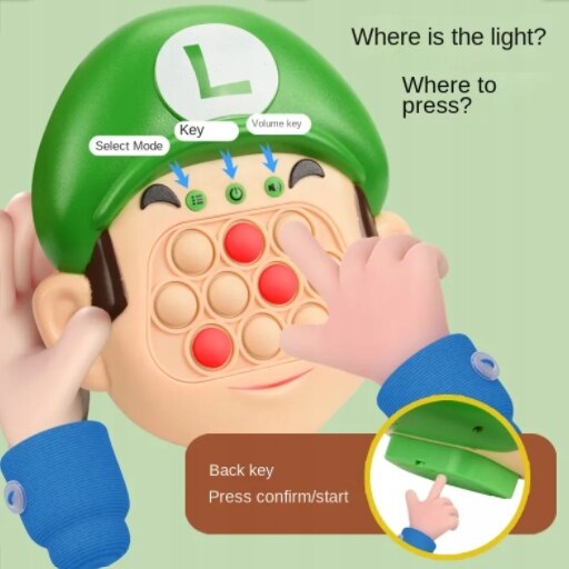 Joc interactiv Pop it Mario, ABS, Multicolor, 3+ - eMAG.ro