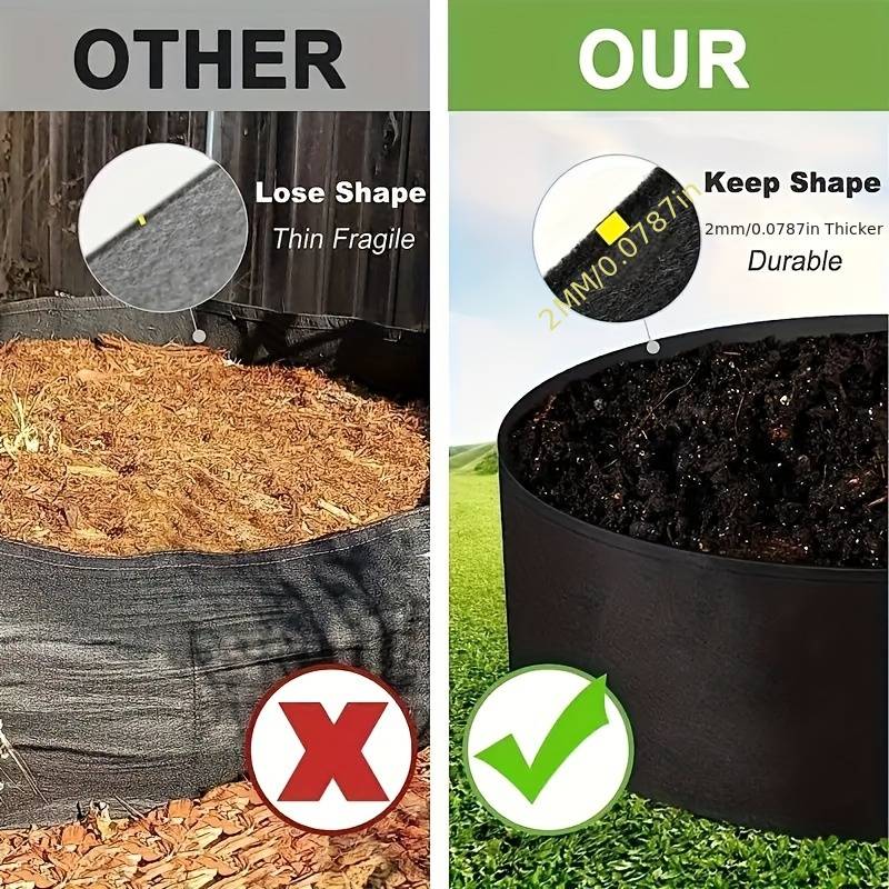 Pat de gradina, Mormark, Pentru plante, Negru - eMAG.ro