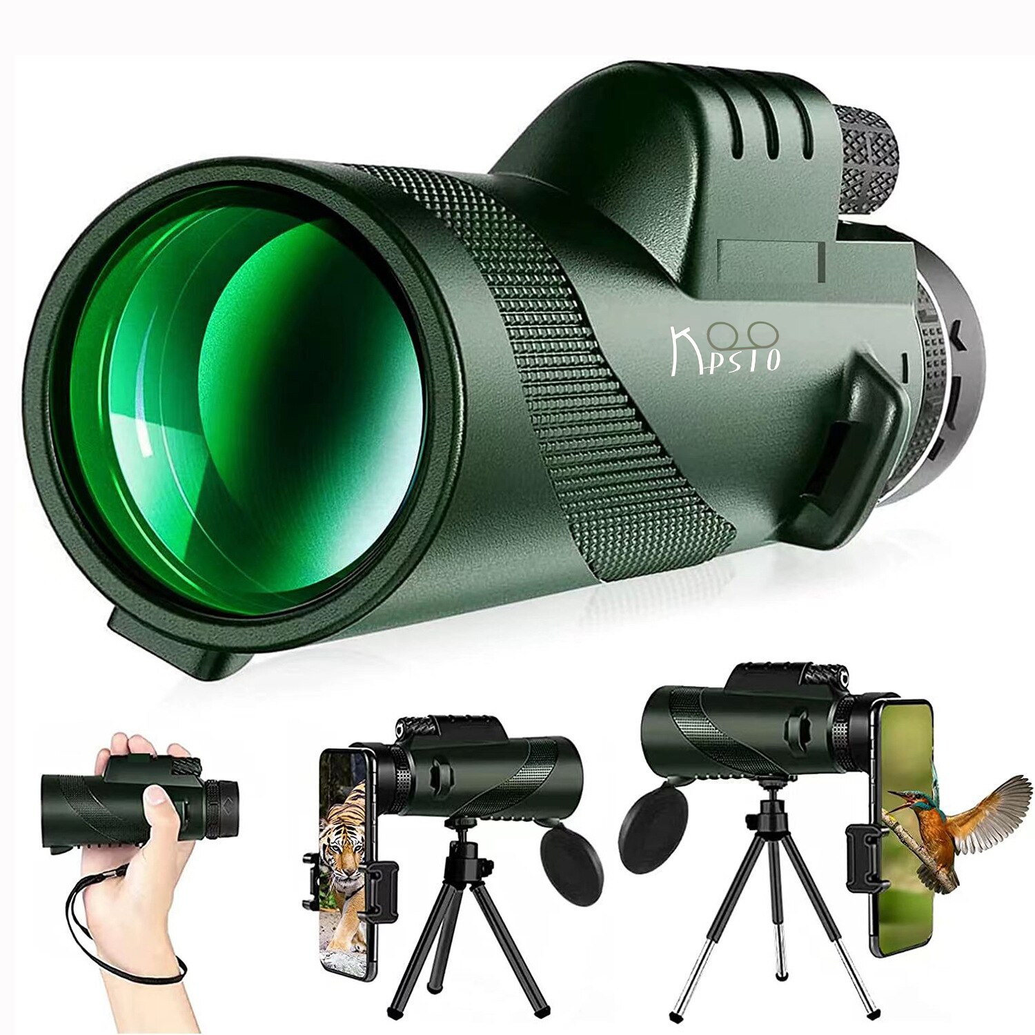 Set monoclu Telescop Profesional HD, Koopsio, Suport pentru Smartphone ...