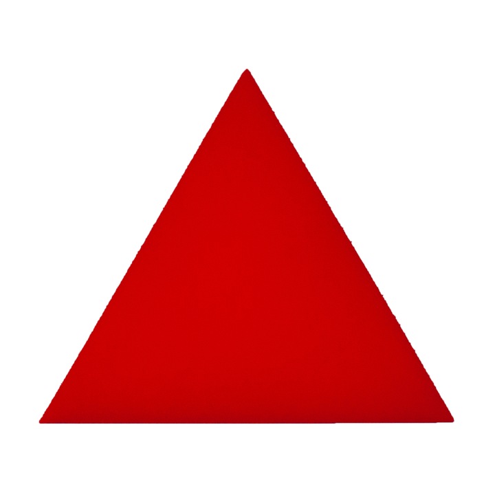 Placa acustica 3D, Pentru perete, Triunghi, 32x27.7x3.5 cm, Rosu - eMAG.ro