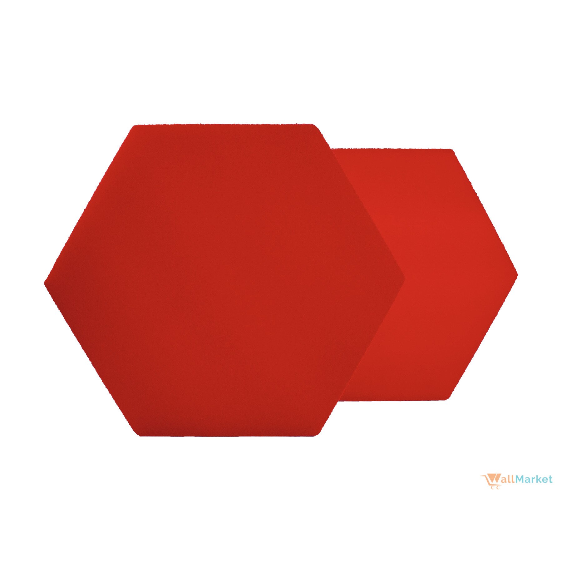 Placa acustica decorativa, Spuma, 3D, 32x27.7x3.5 cm, Rosu - eMAG.ro