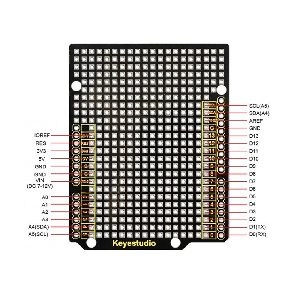 Set 10 Placi PCB Prototipare Circuit, Keyestudio, Compatibile cu Shield ...