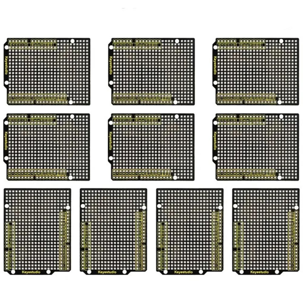 Set 10 Placi PCB Prototipare Circuit, Keyestudio, Compatibile cu Shield ...