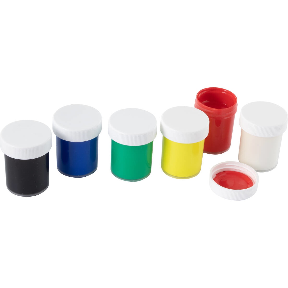 Acuarele tempera Stylex 6 culori x 18 ml, pe baza de apa - eMAG.ro