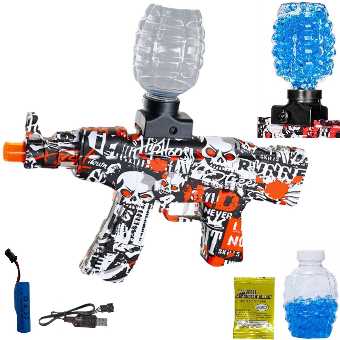 Set mitraliera automata/bile gel/accesorii M4, ABS, Multicolor - eMAG.ro