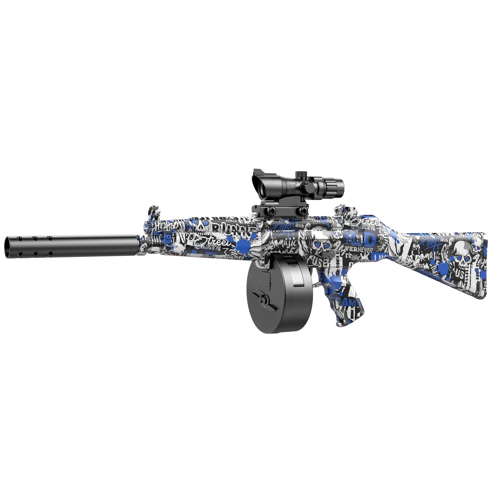 Mitraliera automata cu bile gel, ABS, 7-8 mm, 14+, Multicolor - eMAG.ro