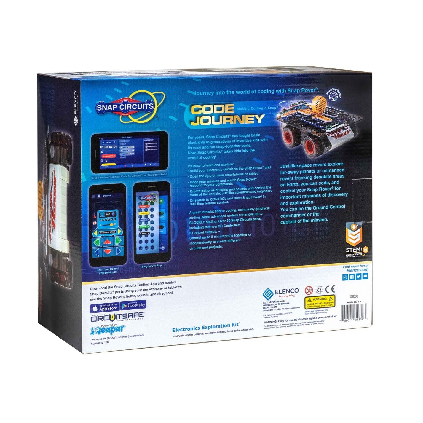 Set educational STEM pentru copii, Rover programabil Snap Circuits Code Journey - eMAG.ro