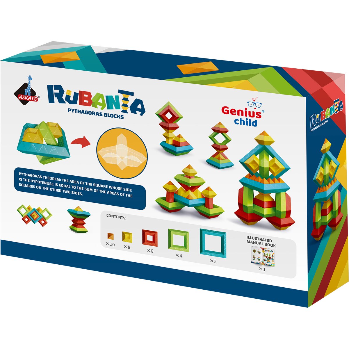 Joc de logica Cuburile lui Pitagora 30 piese Askato - eMAG.ro