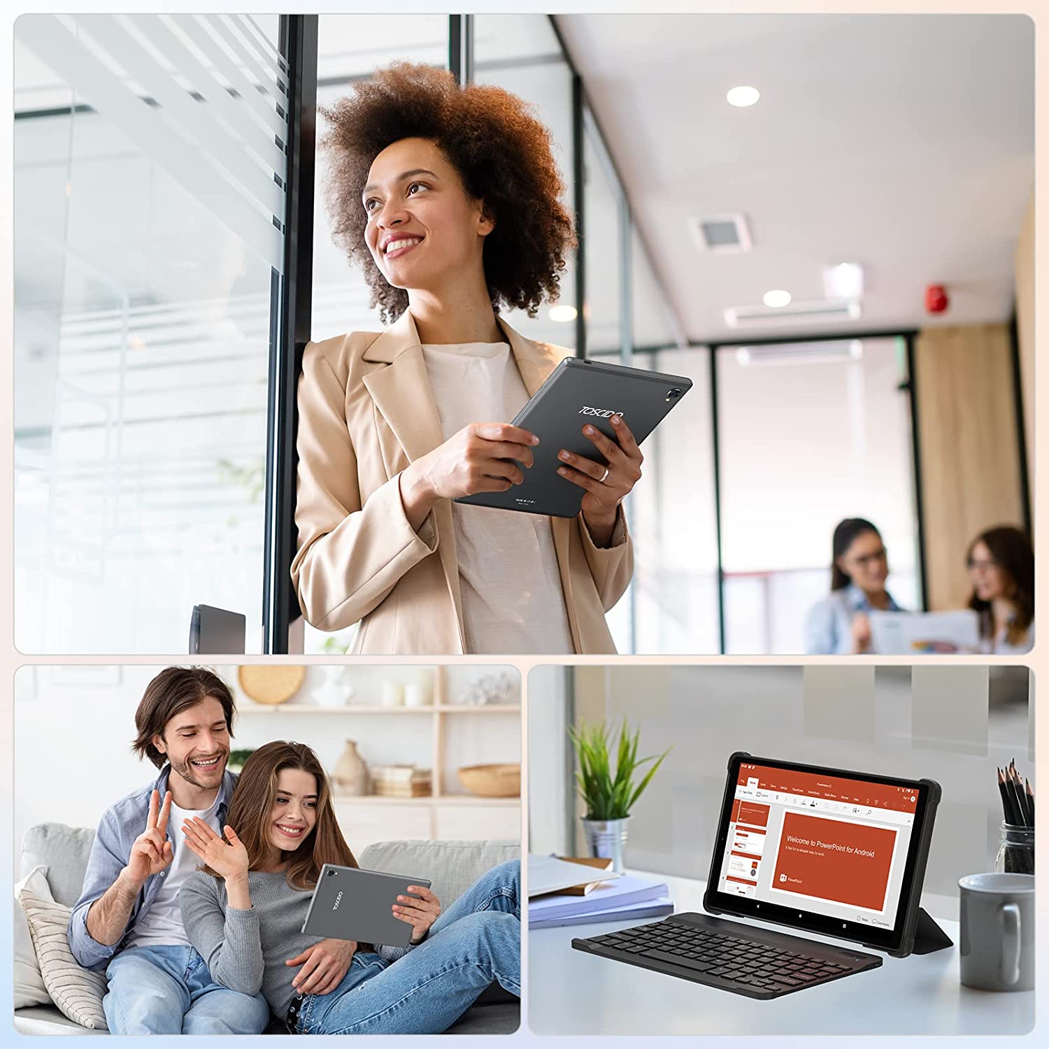 Tableta TOSCIDO S103, 10.1", Octa-Core, 4GB RAM, 64GB ROM, SIM/4G LTE ...