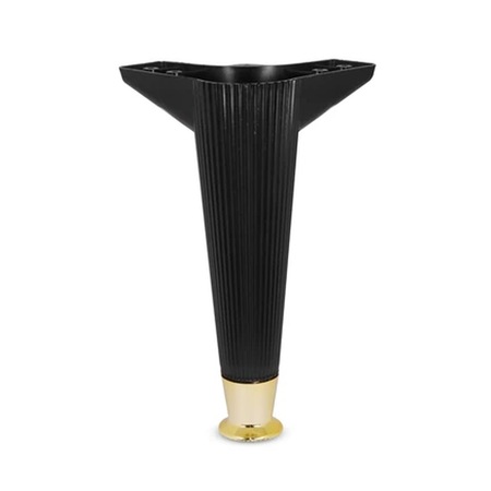 Picior mobila din plastic negru, Asya, 120 mm, 4 buc / set - eMAG.ro