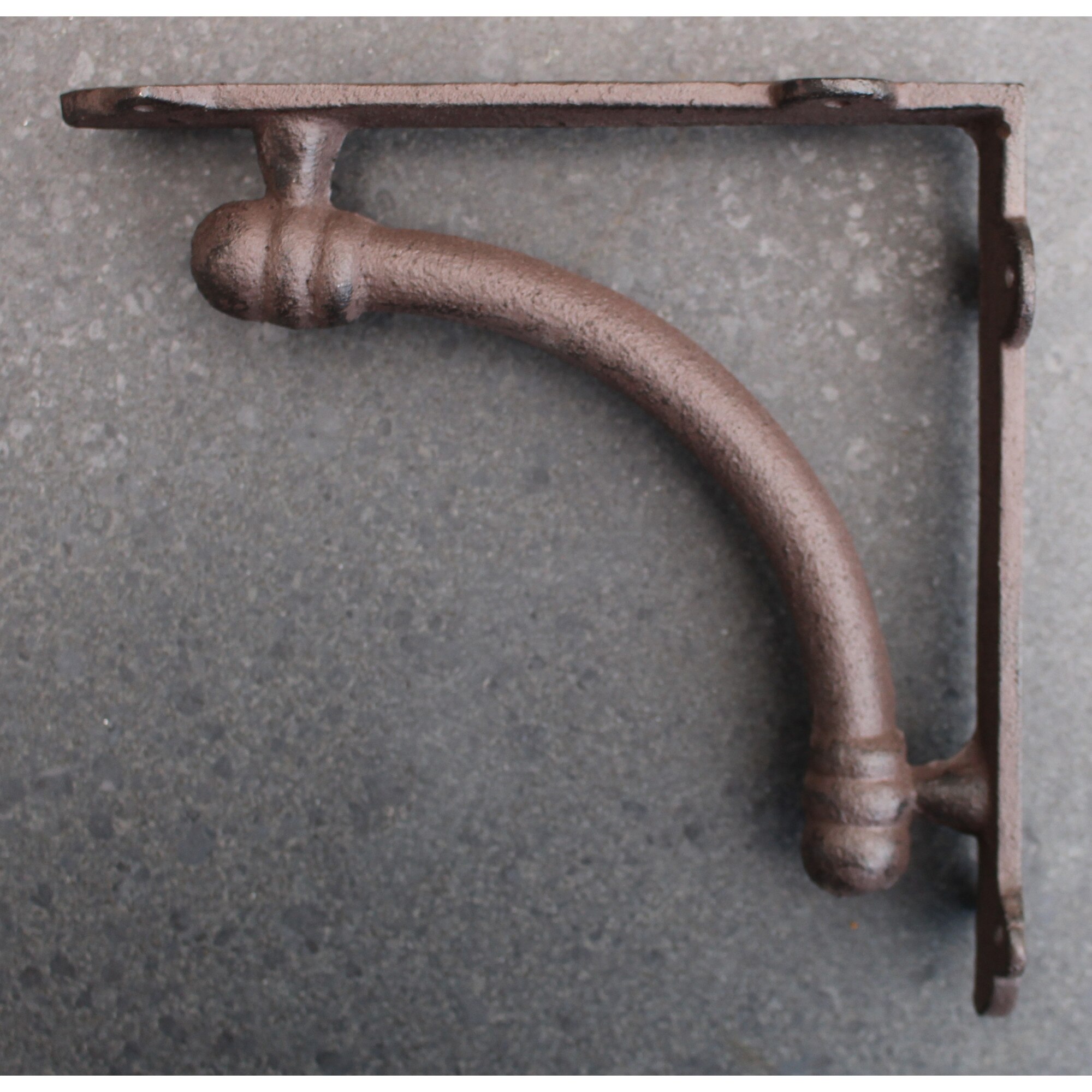 Suport pentru polita fier forjat maro 19 cm x 19 cm x 5 h - eMAG.ro