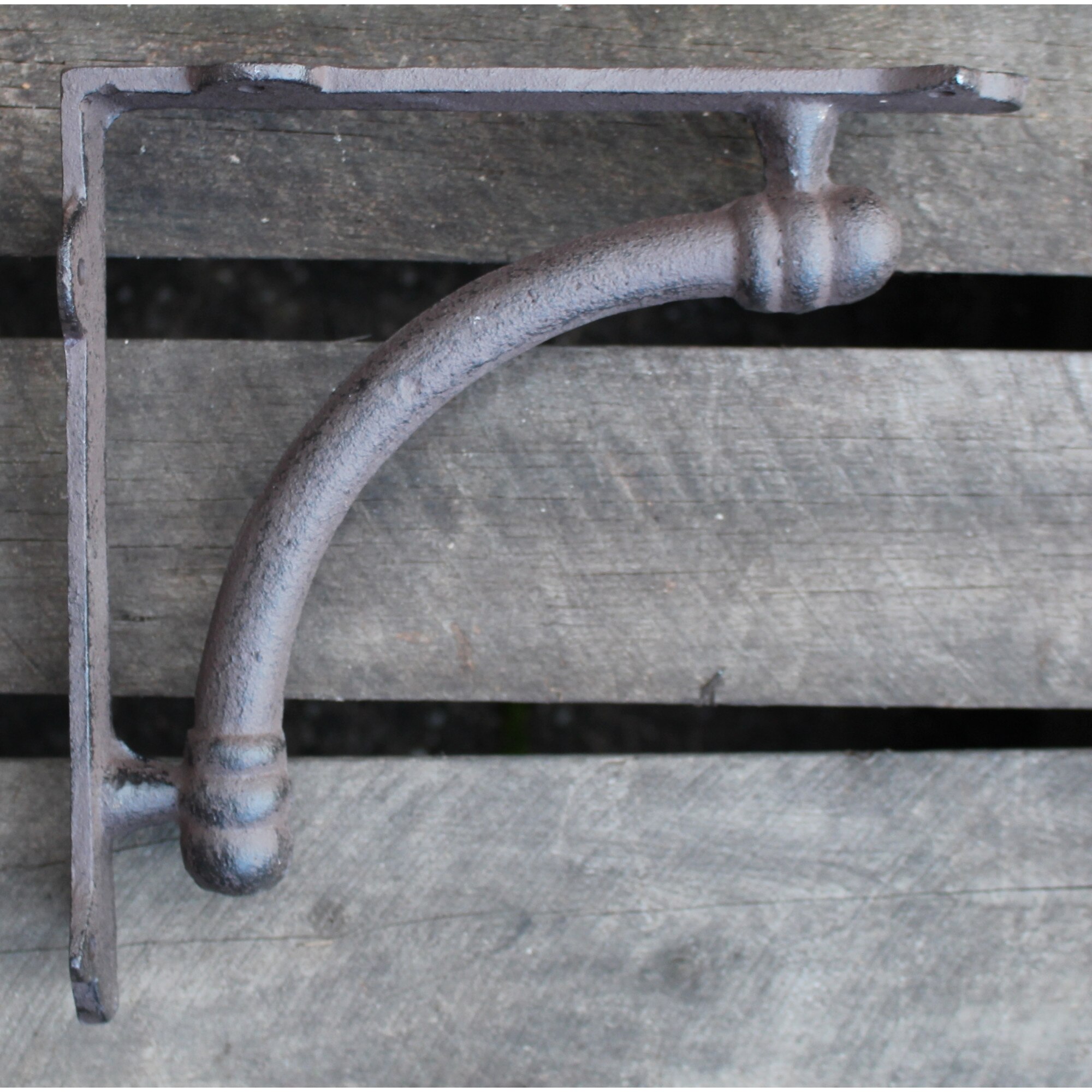 Suport pentru polita fier forjat maro 19 cm x 19 cm x 5 h - eMAG.ro